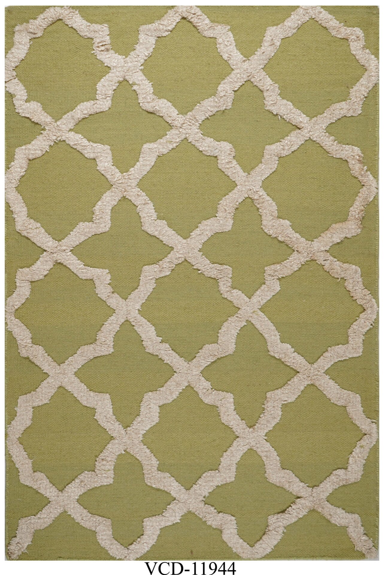 Mirzapur Harita Aavartan Hand Woven Woolen Rug - Mirzapur Qaleen