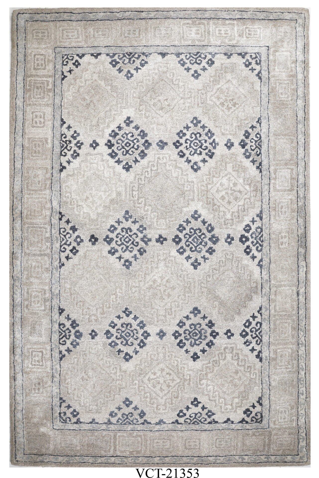Mirzapur Majestic Mosaic Hand Tufted Woolen Carpet - Mirzapur Qaleen