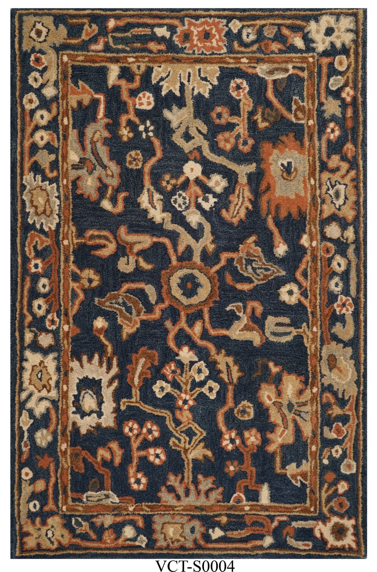 Mirzapur Mughal Mahal Hand Tufted Woolen Carpet - Mirzapur Qaleen